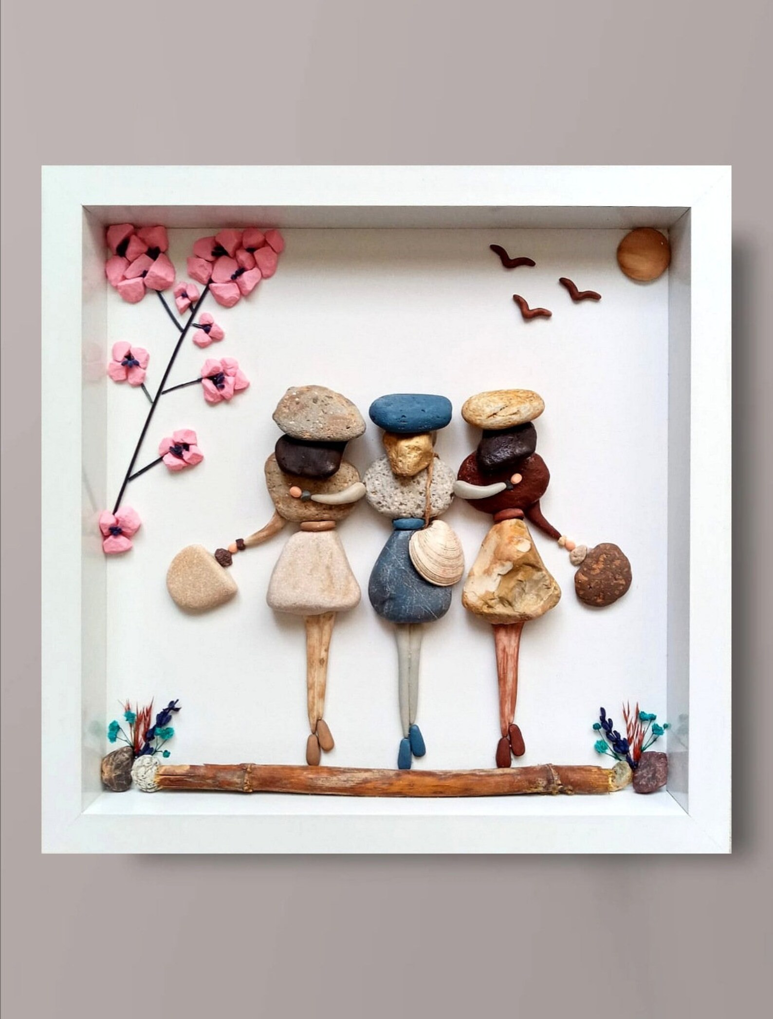 Best Friend Pebble Art, Friend Custom Pictures, Best Friend Gift Image ...