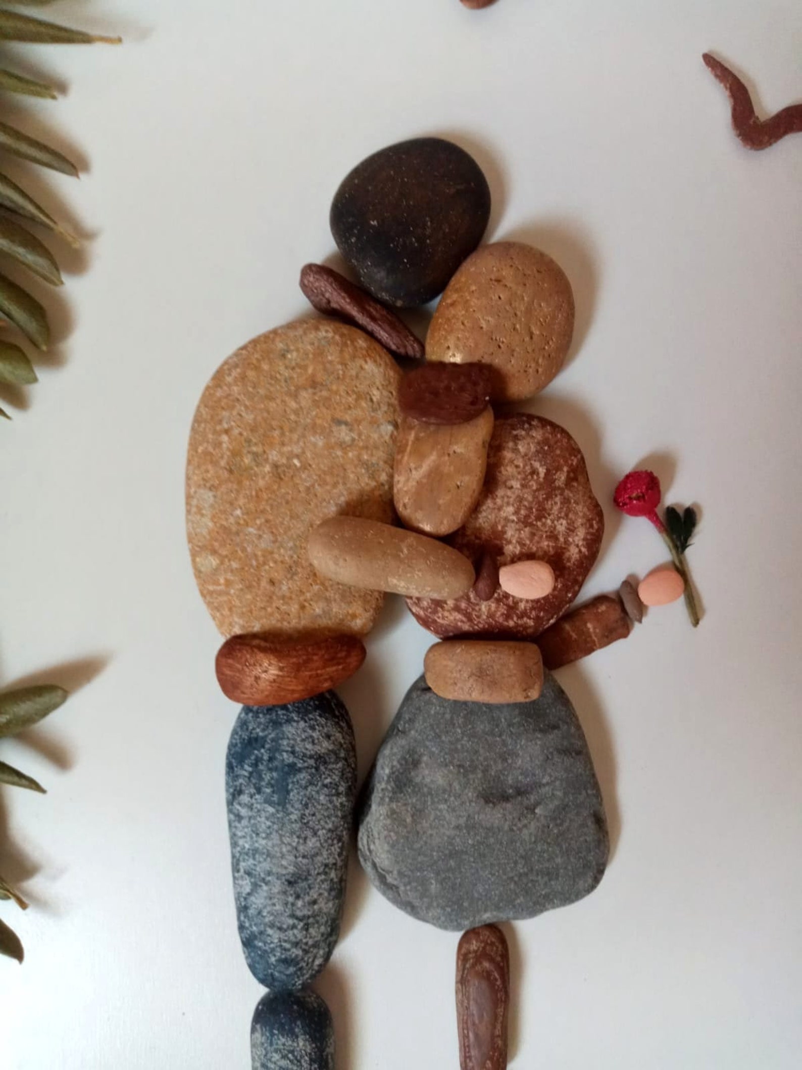 Pebble Art Couple Wedding Gifts for Couple Engagement Gifts - Etsy