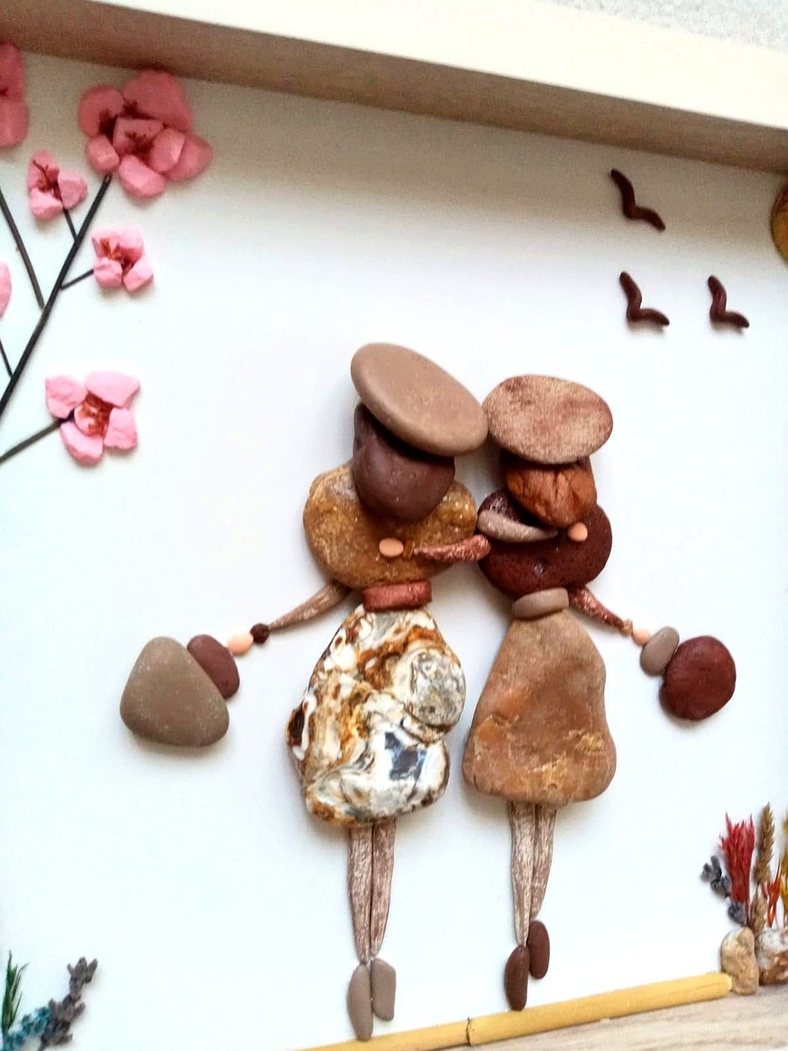 Best Friends Pebble Art Friends Rock Art Gift for Best - Etsy