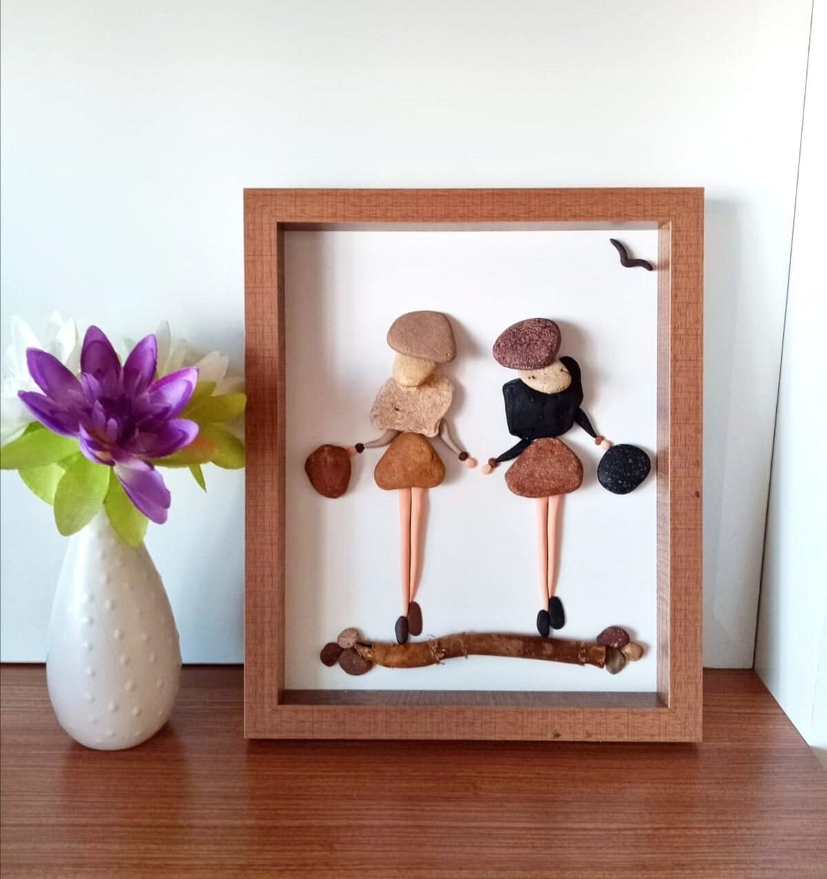 Best Friends Pebble Art Custom Friendship Gift Besties - Etsy