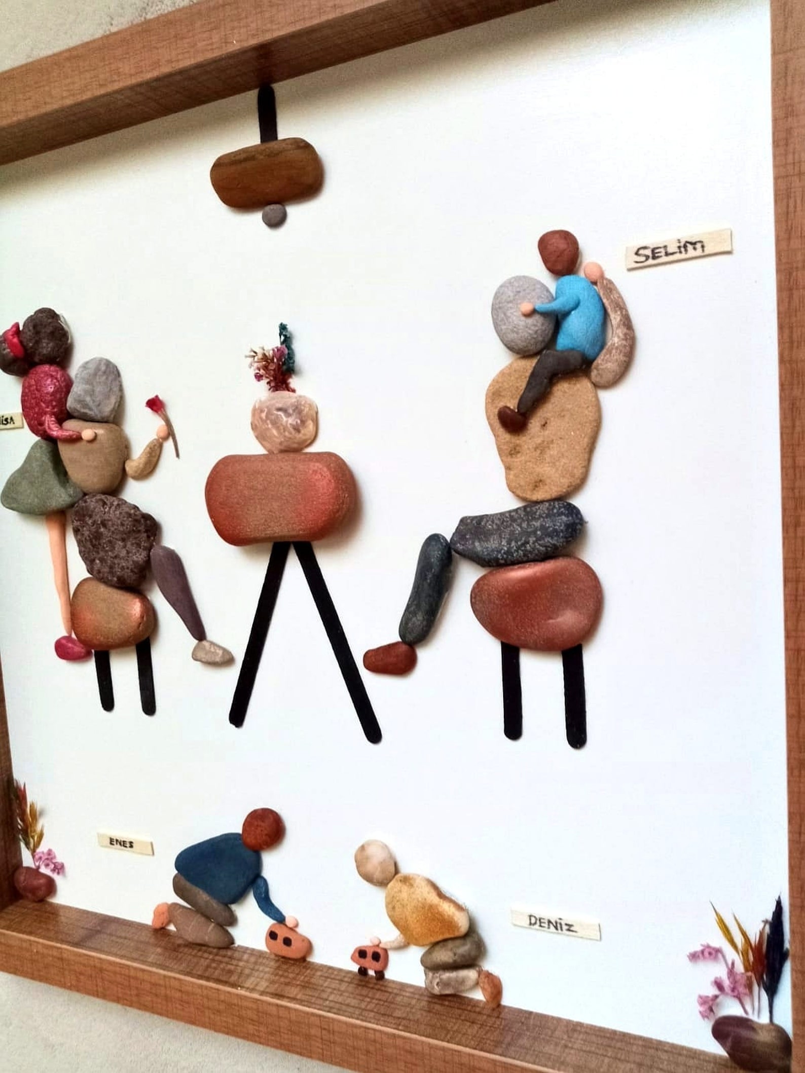 Grandparents Pebble Art Grandparents Gift Personalized - Etsy