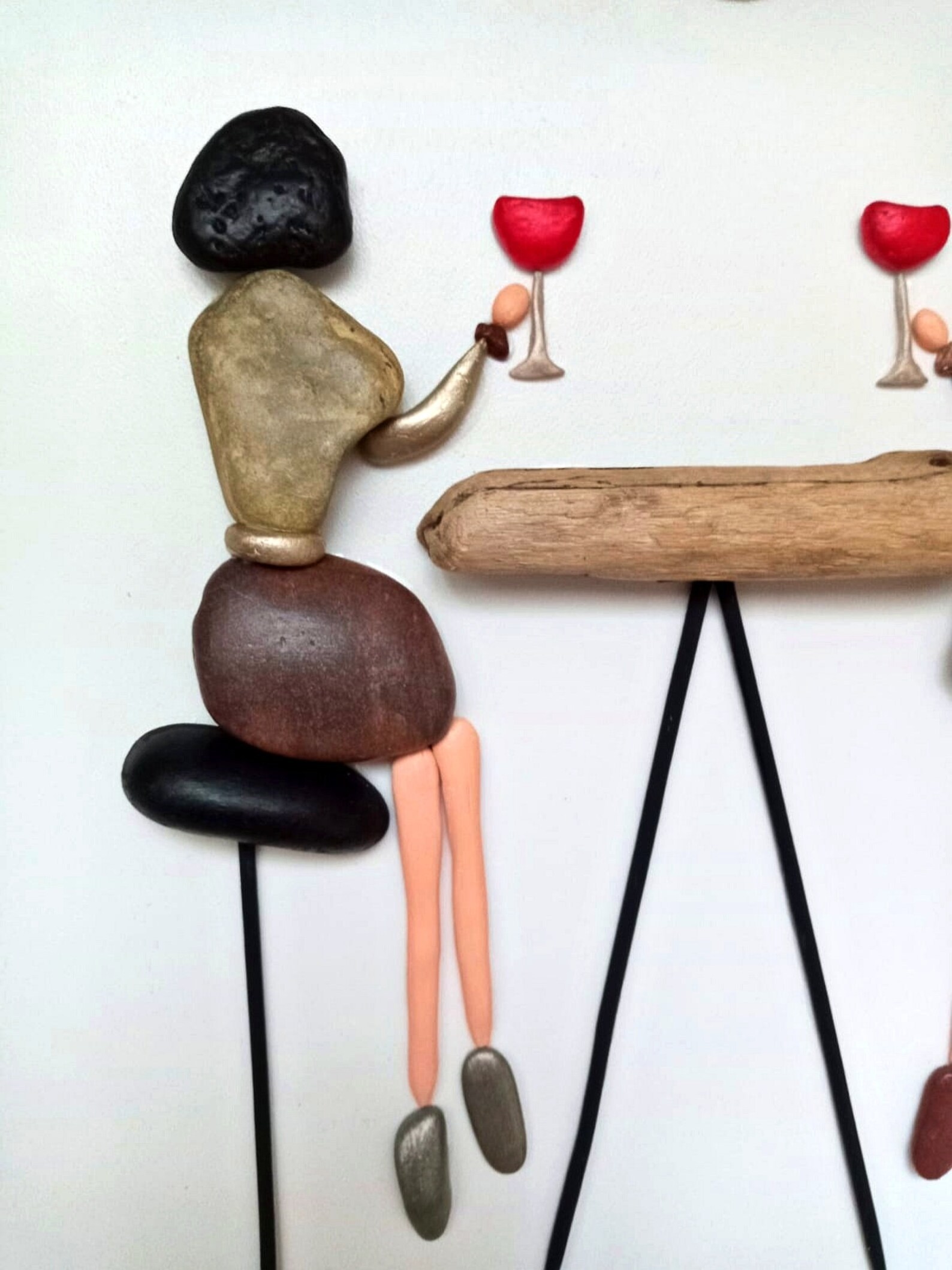 Beautiful Pebble Art Gift Personalized Wine Glasses - Etsy