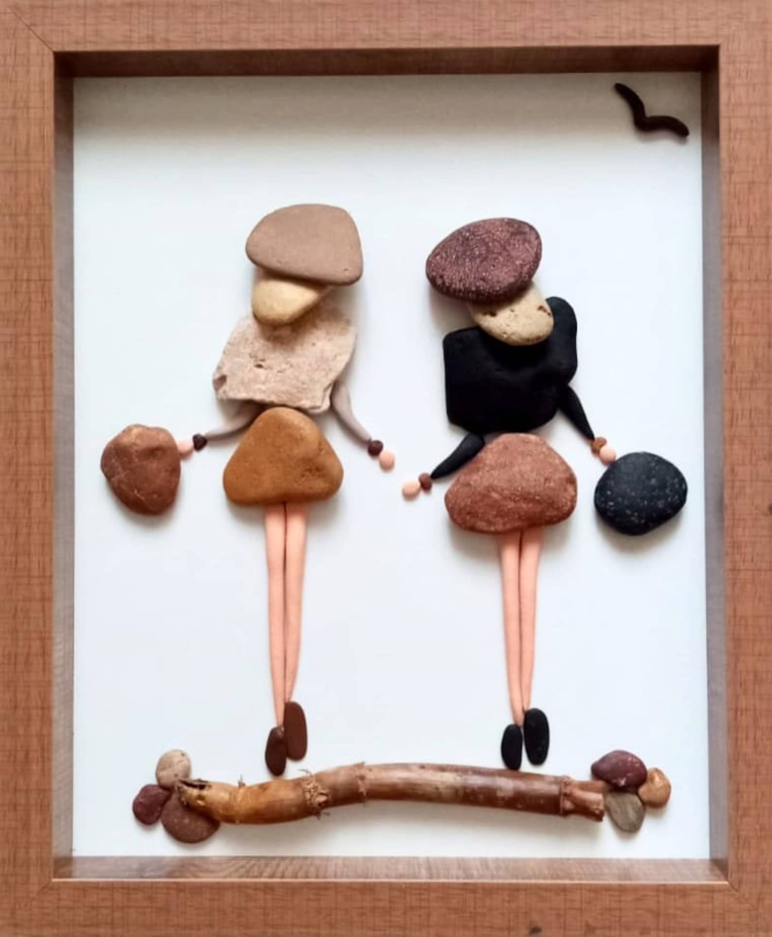 Best Friends Pebble Art, Custom Friendship Gift, Besties Forever ...