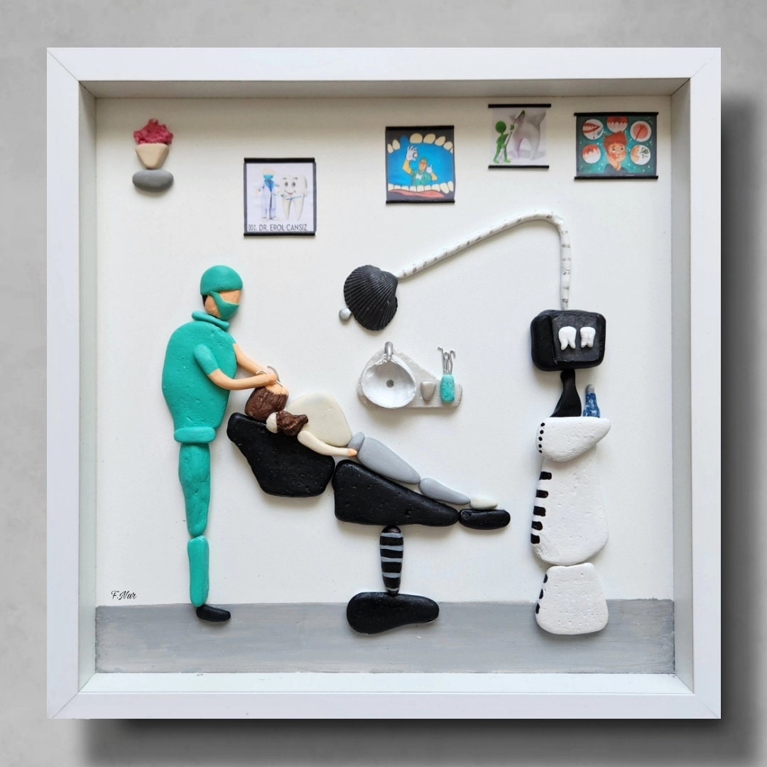 Pebble Art, Personalized Dentist Portrait, Doctor Gifts, Gift for ...