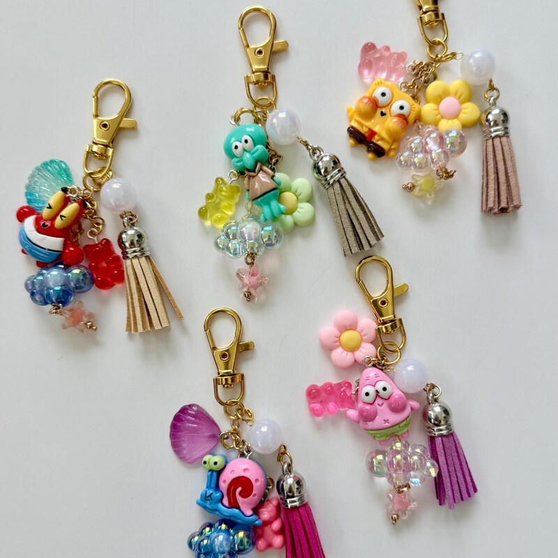Spongebob Keychain - Etsy