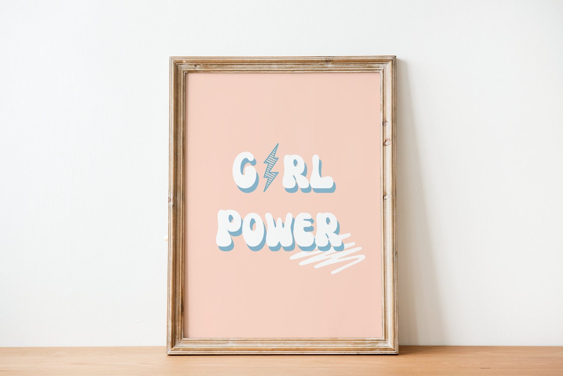 Girl Power Prints, Girl's Room Decor, Girl Power Decor, Teenager ...