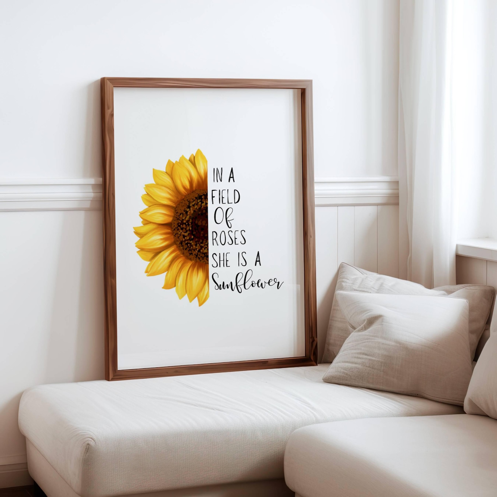 Sunflower Prints, Sunflower Decor, Floral Wall Art, Sunflower Wall Art ...