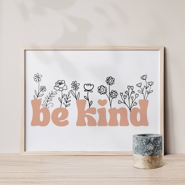 Be Kind Poster - Etsy