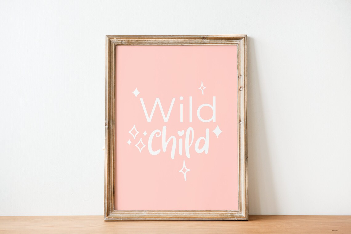 Wild Child Print, Wild Child Decor, Playroom Prints, Kid Prints, Boho ...