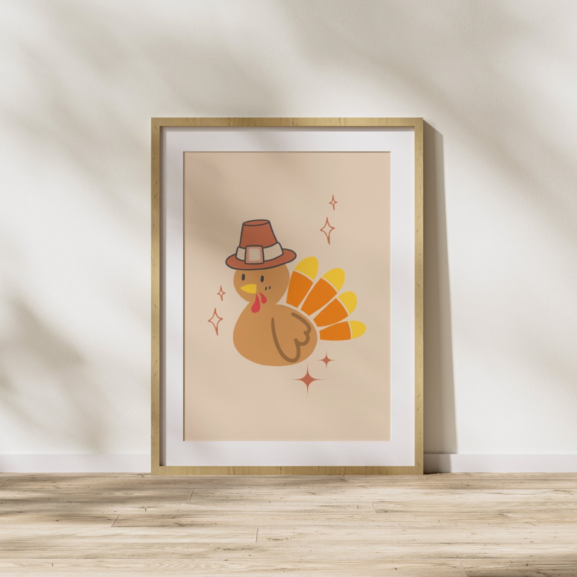 Thanksgiving Wall Art Print Turkey Decor Cute Turkey Wall - Etsy