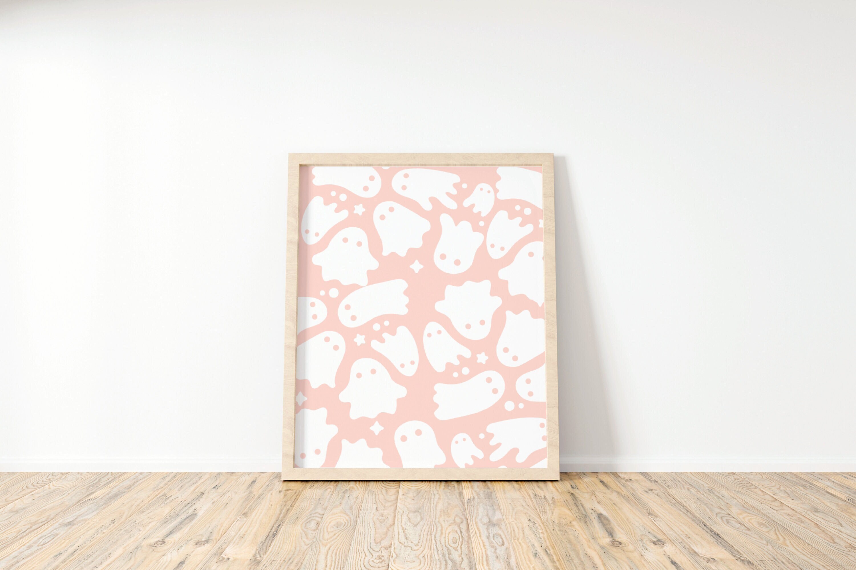 Pink Ghost Print, Ghost Decor, Ghost Prints, Happy Halloween, Halloween ...