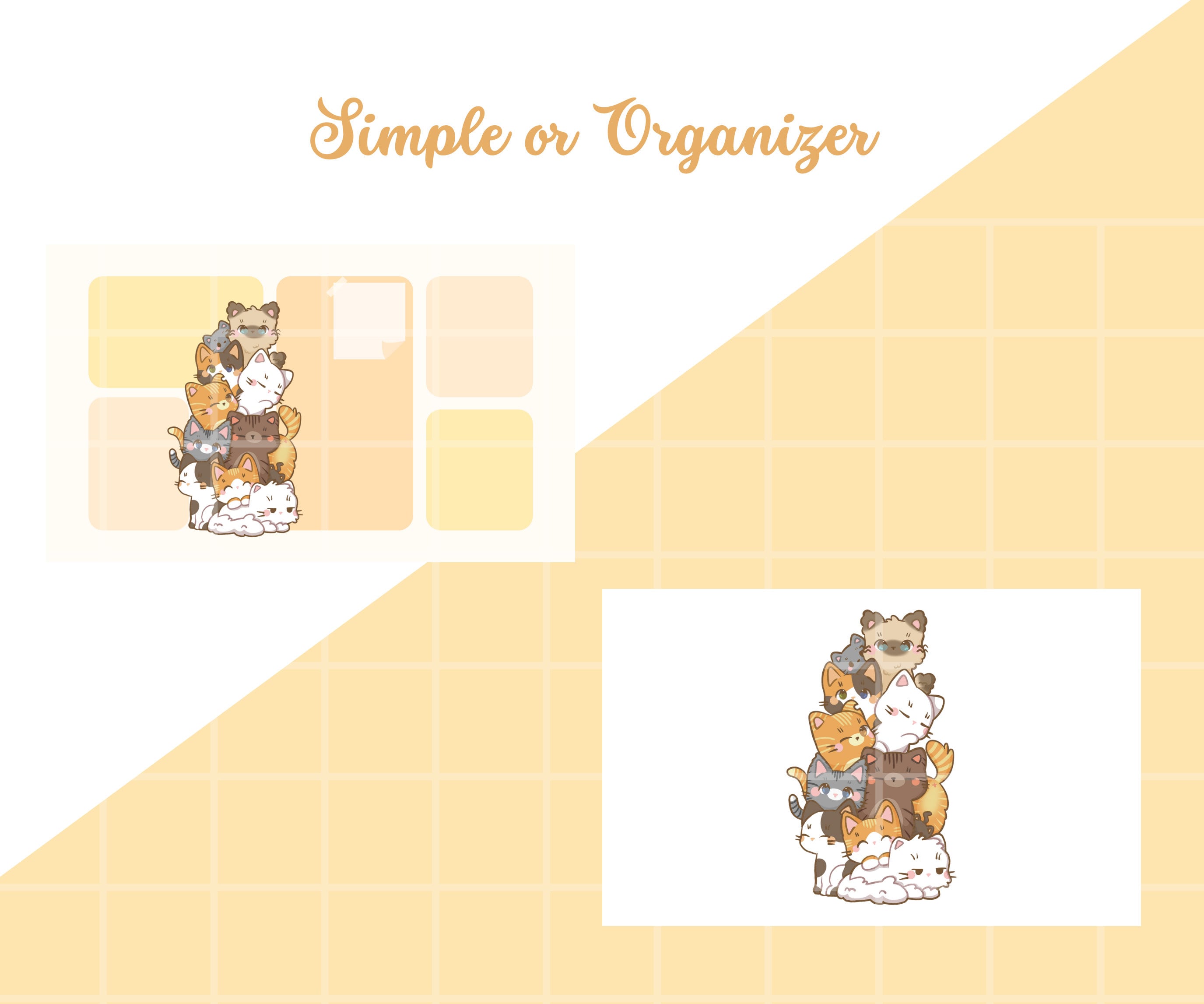 Cute Cats Theme for Windows and Mac Computers, Cute Desktop Wallpaper ...