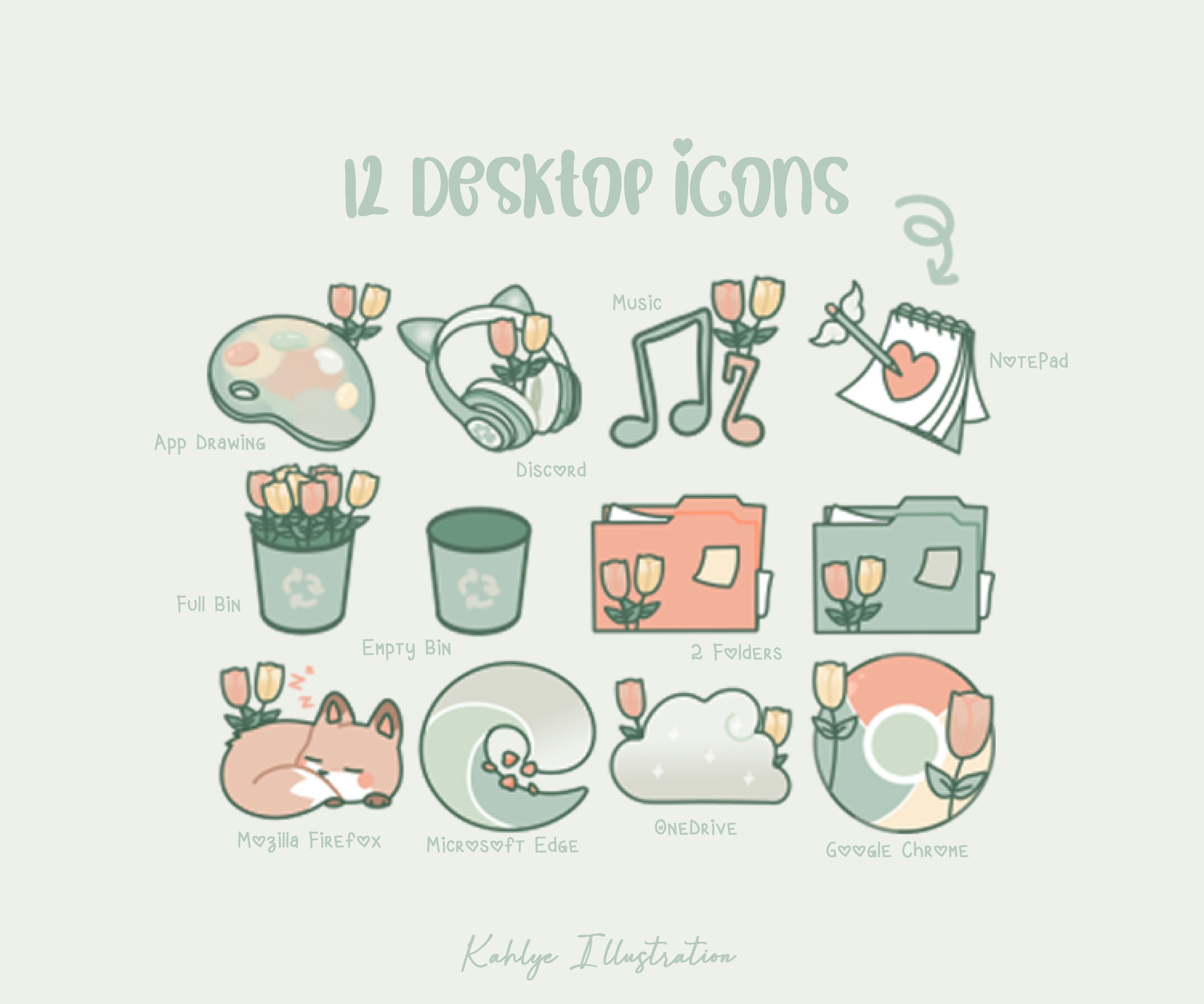 Cosy Desktop Icons and Wallpaper for Computer | Windows & Mac ...