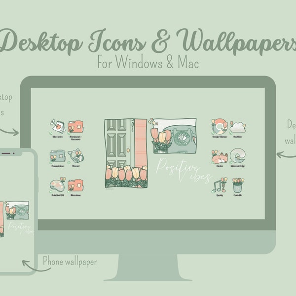 Desktop Icons - Etsy