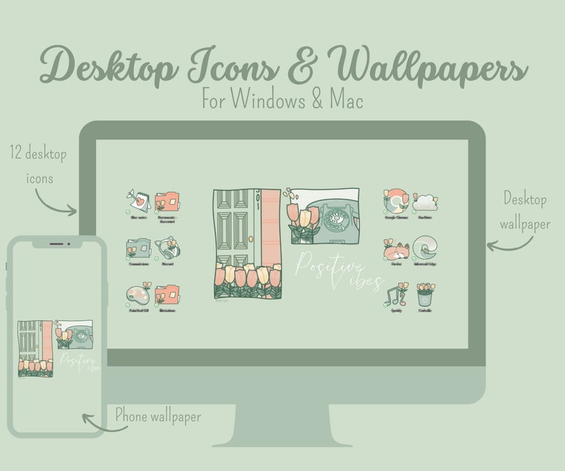 Cosy Desktop Icons and Wallpaper for Computer | Windows & Mac ...