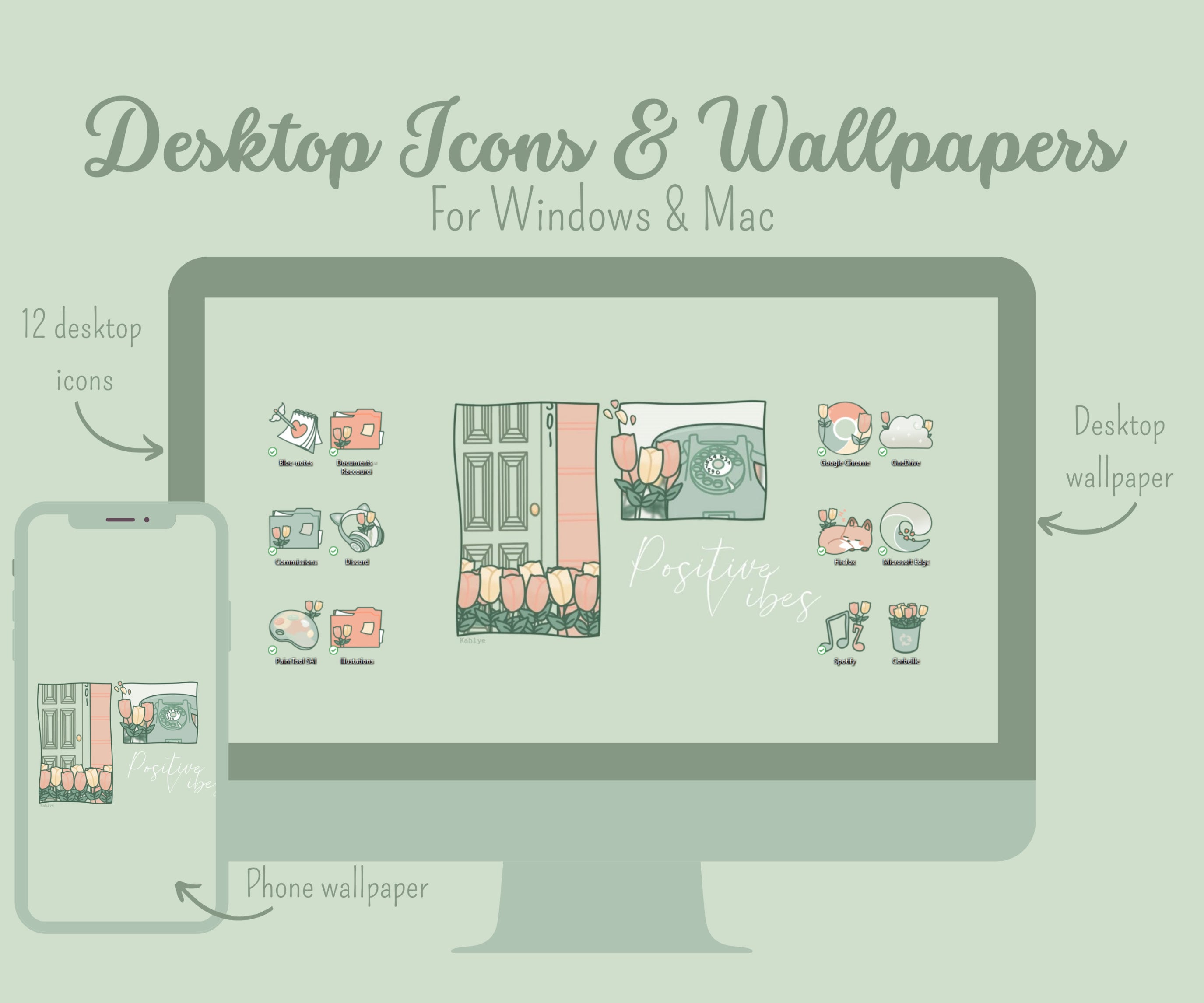 Cosy Desktop Icons and Wallpaper for Computer | Windows & Mac ...