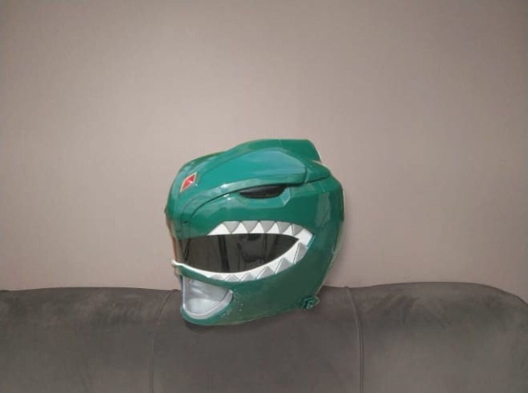 MMPR Green Power Ranger Helmet Cosplay 3D Printed Fan Art - Etsy Singapore