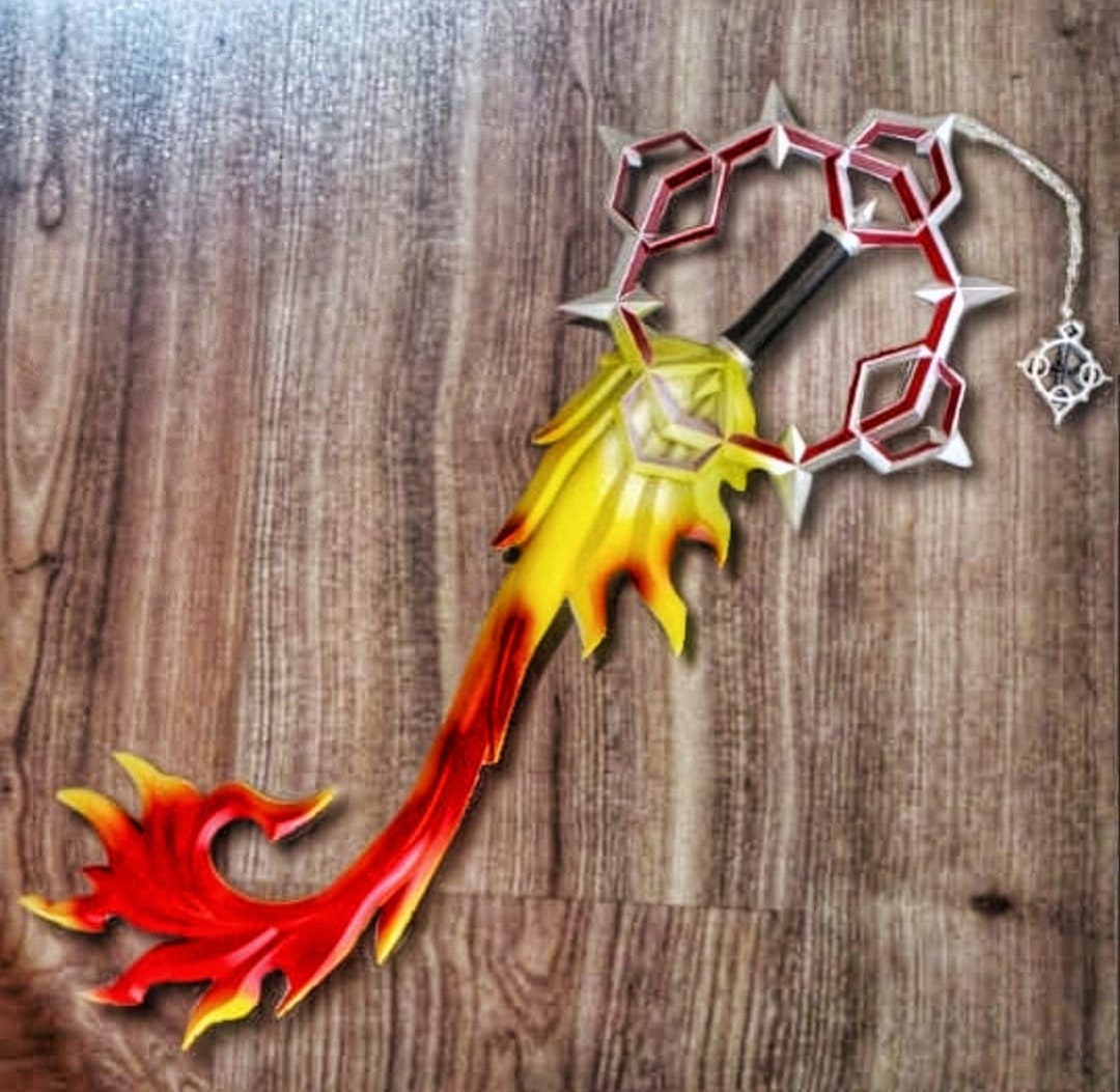 Axel's Flame Liberator Keyblade Cosplay 3D Printed Fan Art - Etsy