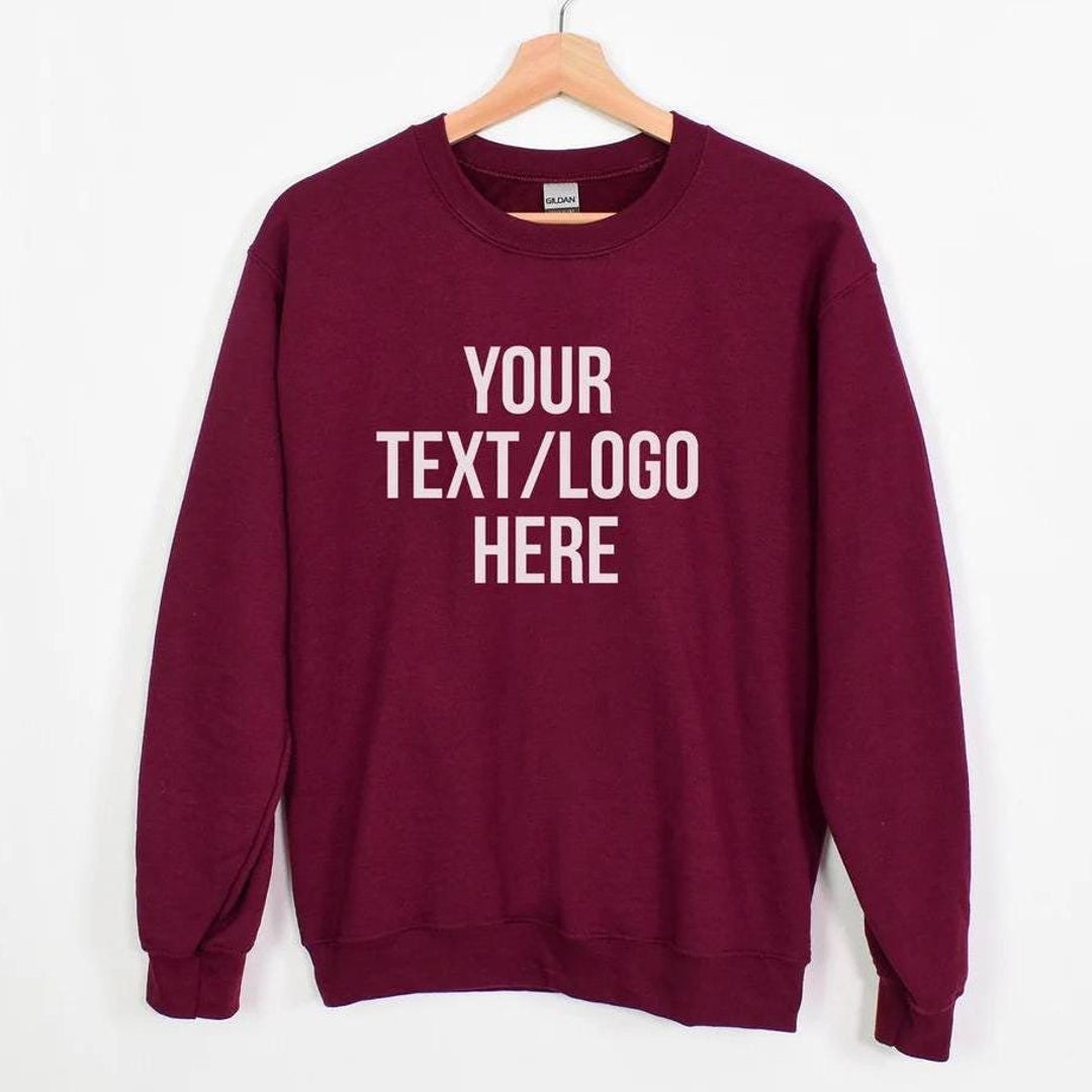 Personalized Text/logo Jumper, Company Logo/name Printed Sweater ...