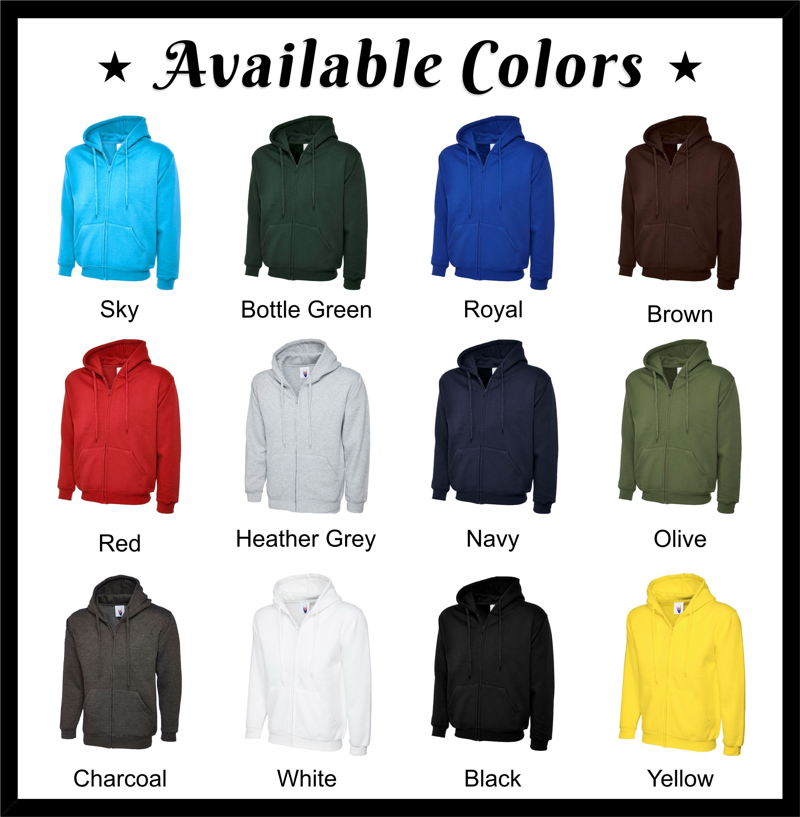 Embroidered Medical Logo Zip Hoodie, Personalised Hospital/department ...