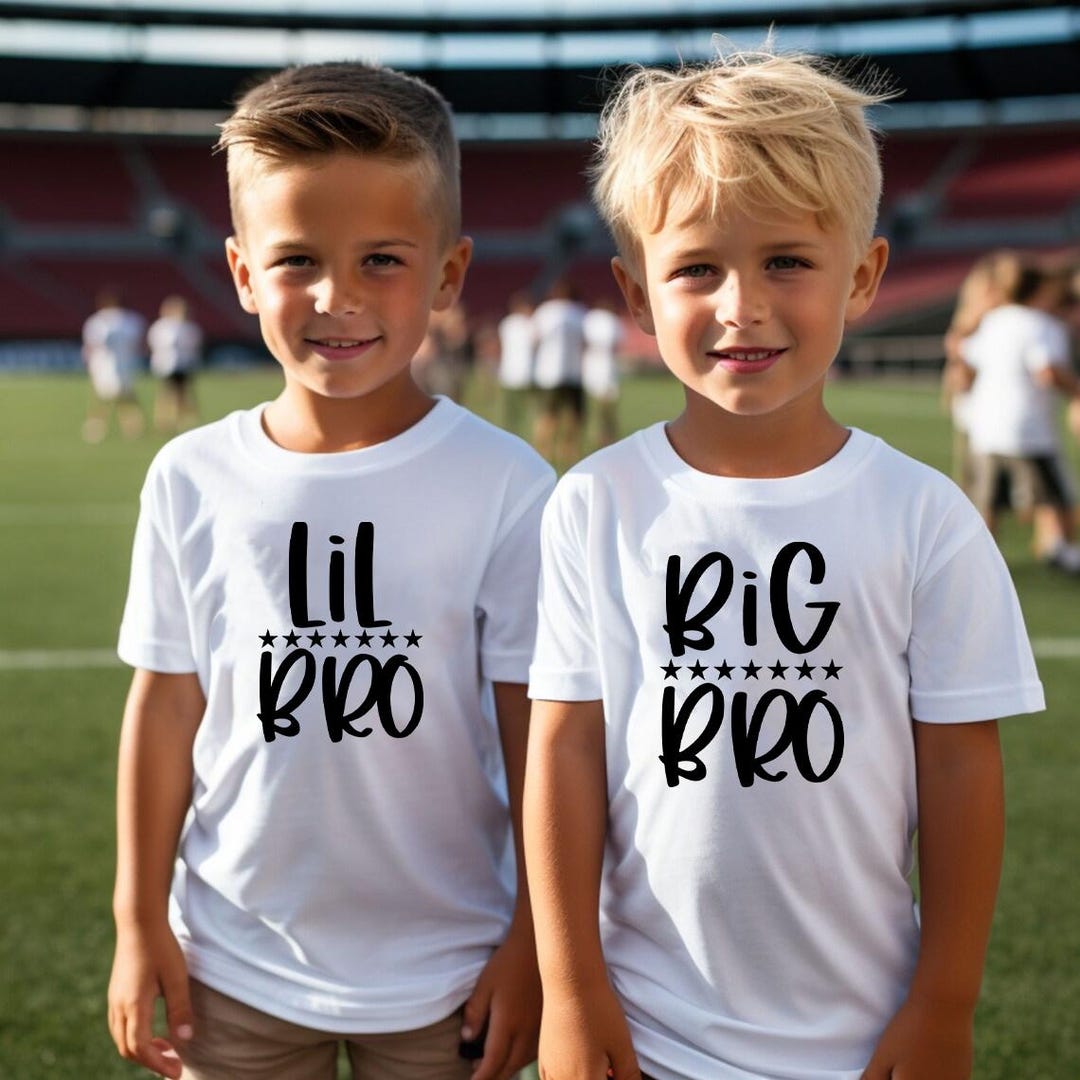Big Brother Little Brother Matching Shirts, Custom Sibling Matching ...