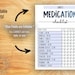 Medication Checklist, Editable Pdf, Instant Download, Caregiver Planner ...