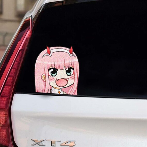 Anime Inspired Car Side Decal Zero Two Car Sticker Darling - Etsy