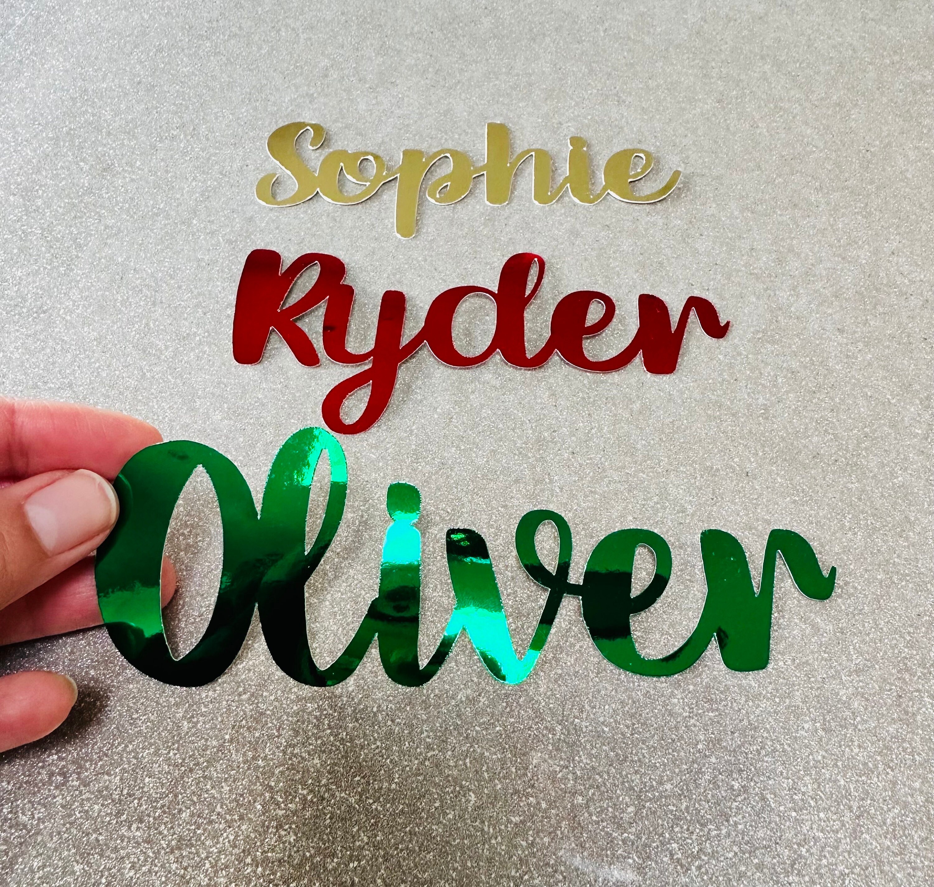 Shiny Cursive Font Writing Die Cut Cardstock Paper Letters/numbers ...