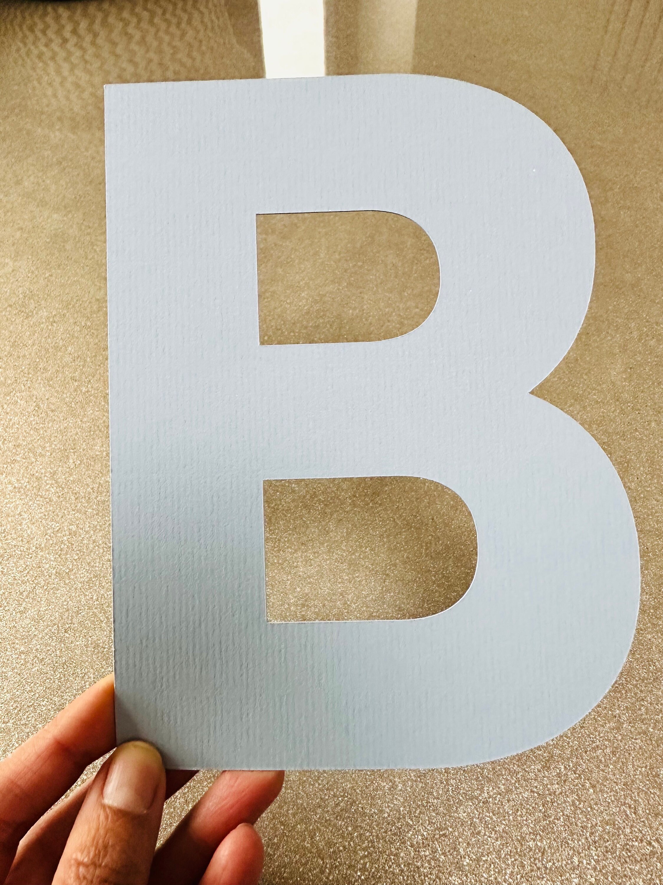 7" Inch Large Die Cut Cardstock Paper Letters/numbers, Uncoated ...