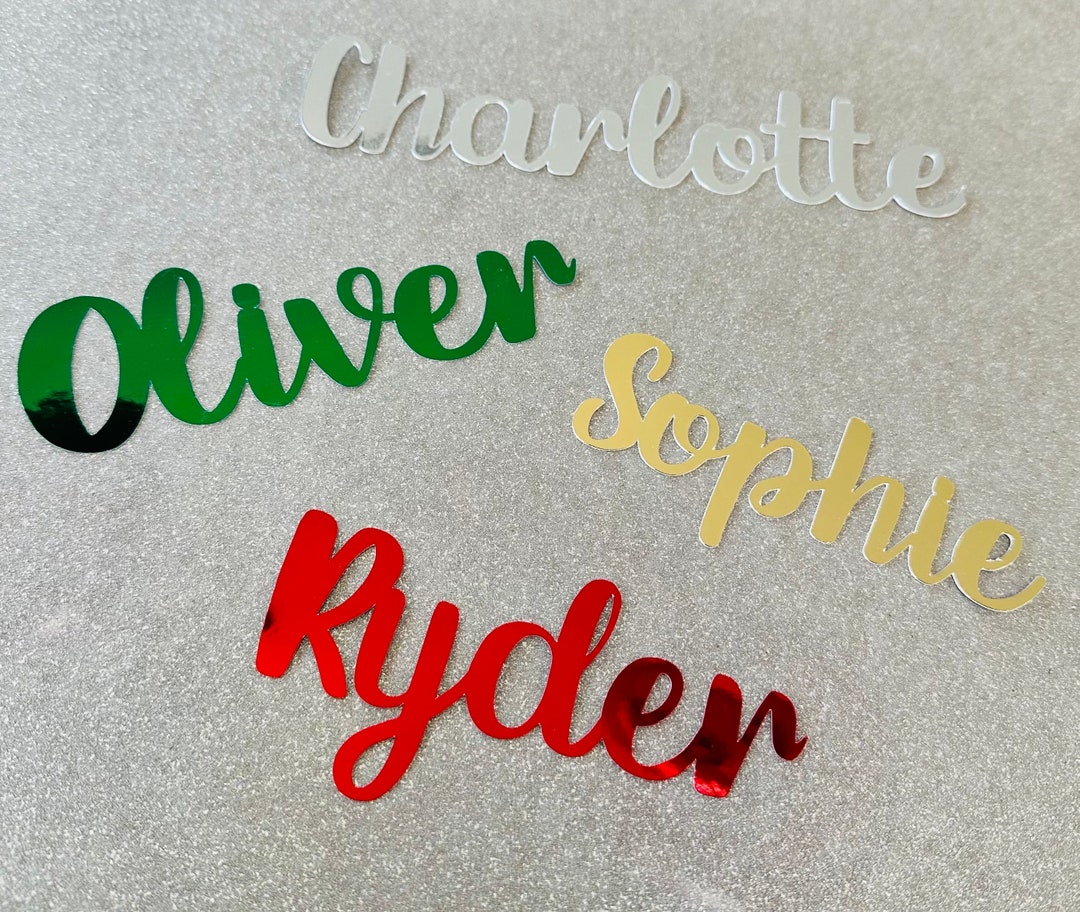 Shiny Cursive Font Writing Die Cut Cardstock Paper Letters/numbers ...