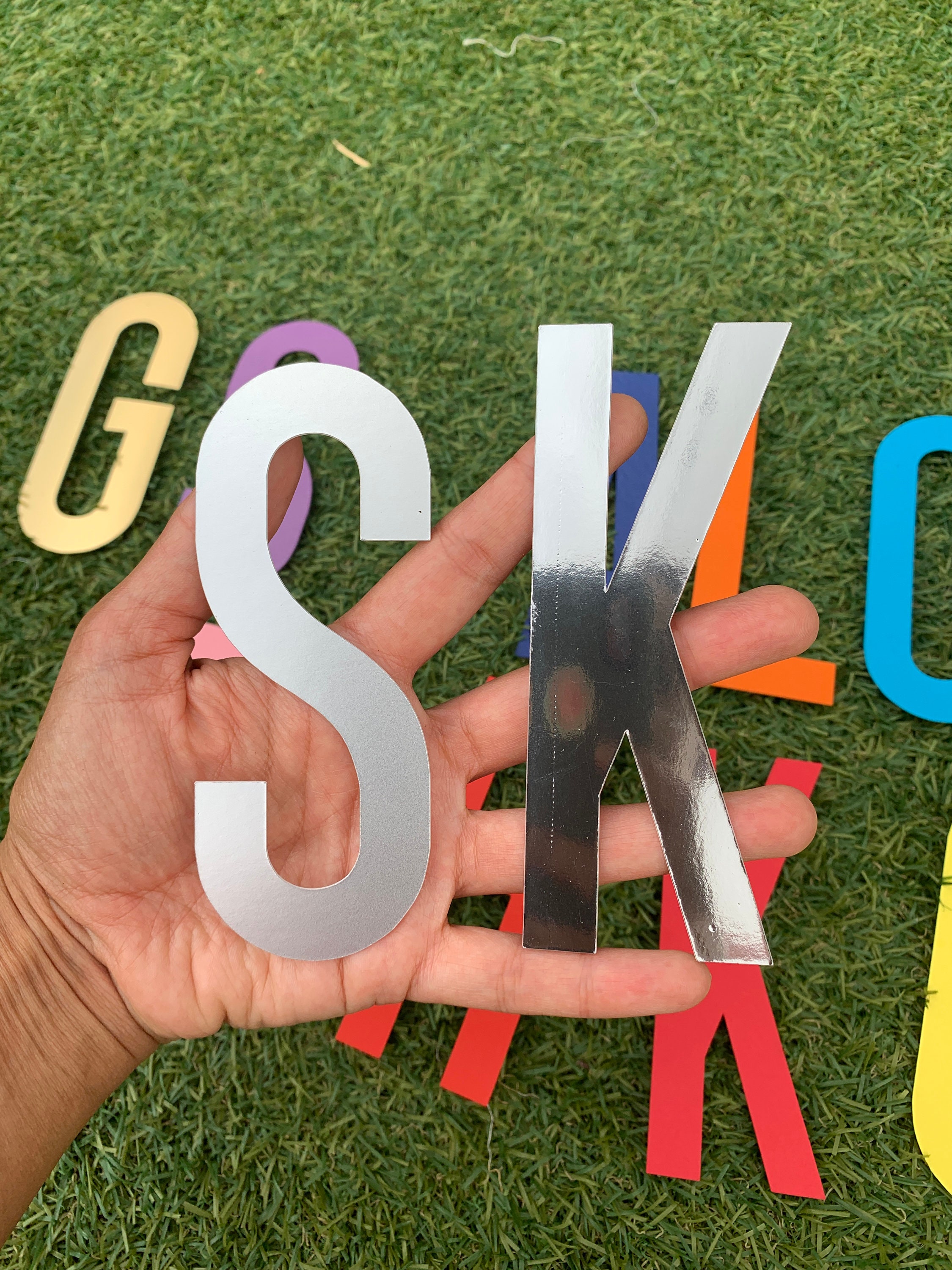 5 Inch Tall Die Cut Cardstock Paper Letters/numbers, School, Learning ...