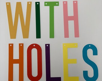 Numbers With Holes - Etsy