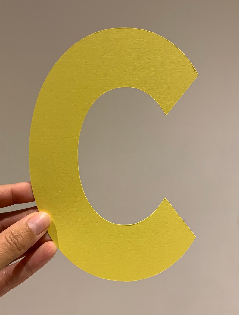7 Inch Large Die Cut Cardstock Paper Letters/numbers - Etsy