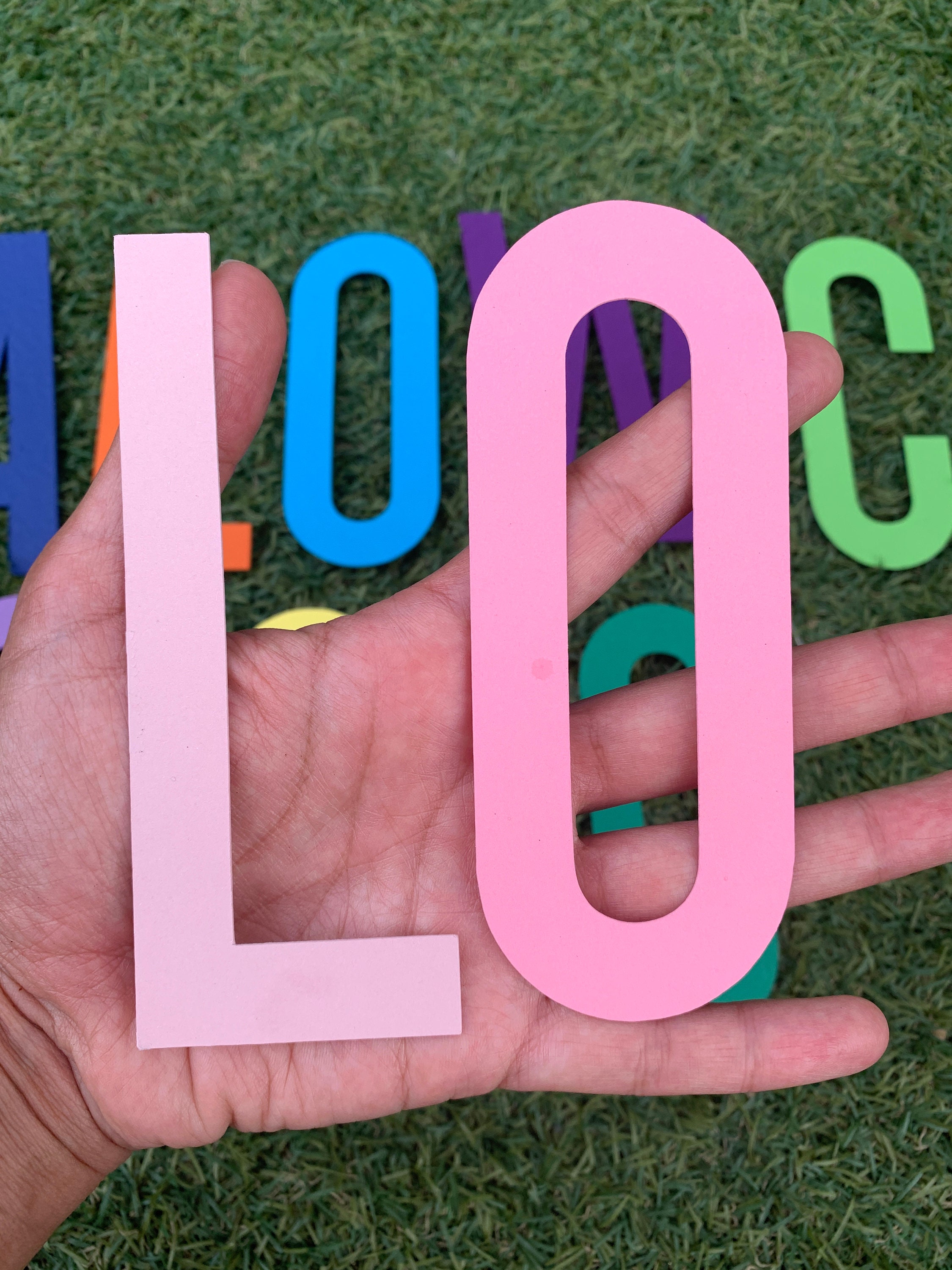 5 Inch Tall Die Cut Cardstock Paper Letters/numbers - Etsy