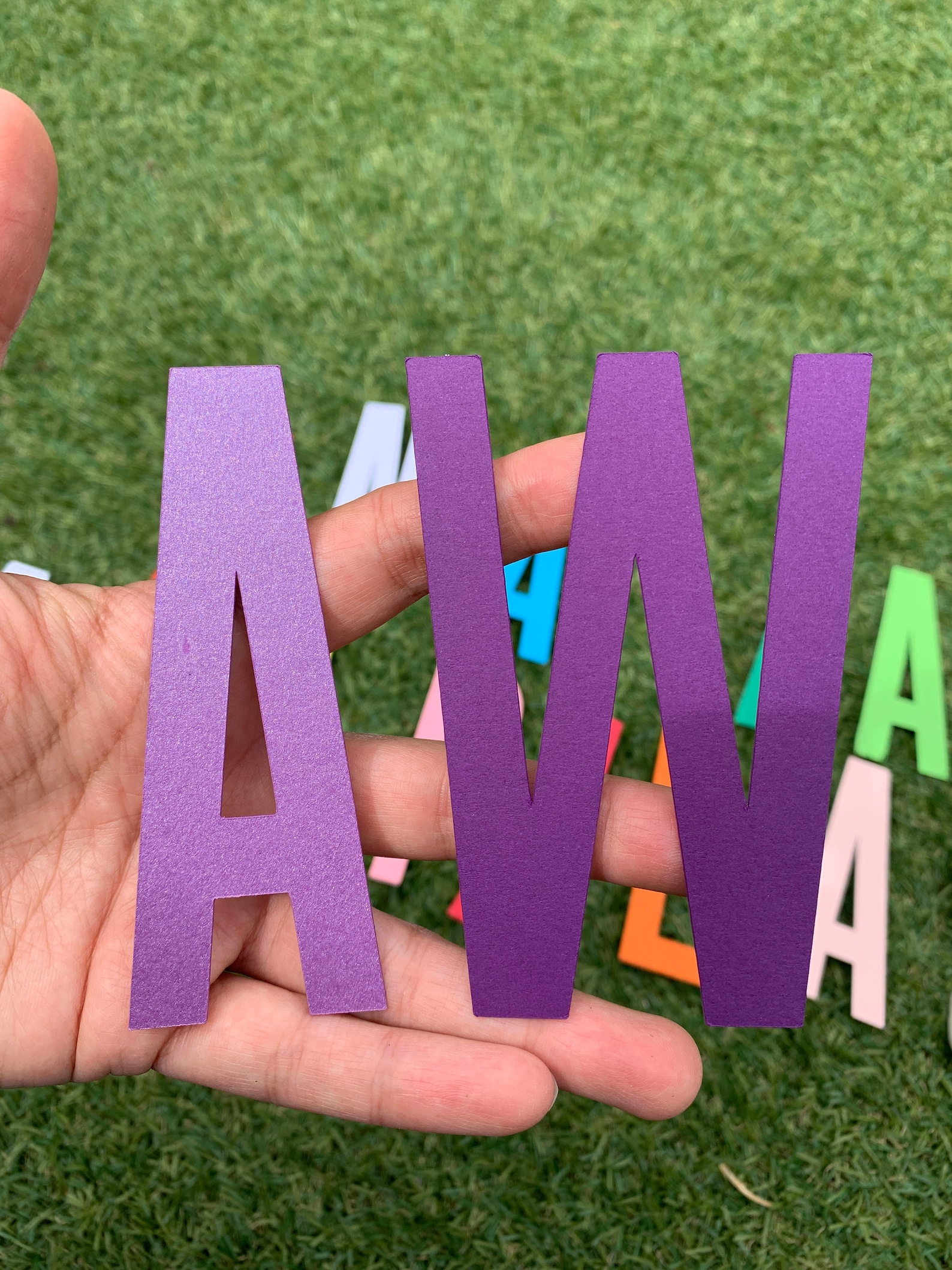 4" Inch Tall Die Cut Cardstock Paper Letters/numbers, School Learning ...