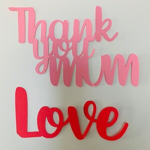 Cursive Font Writing Die Cut Cardstock Paper Letters/numbers - Etsy