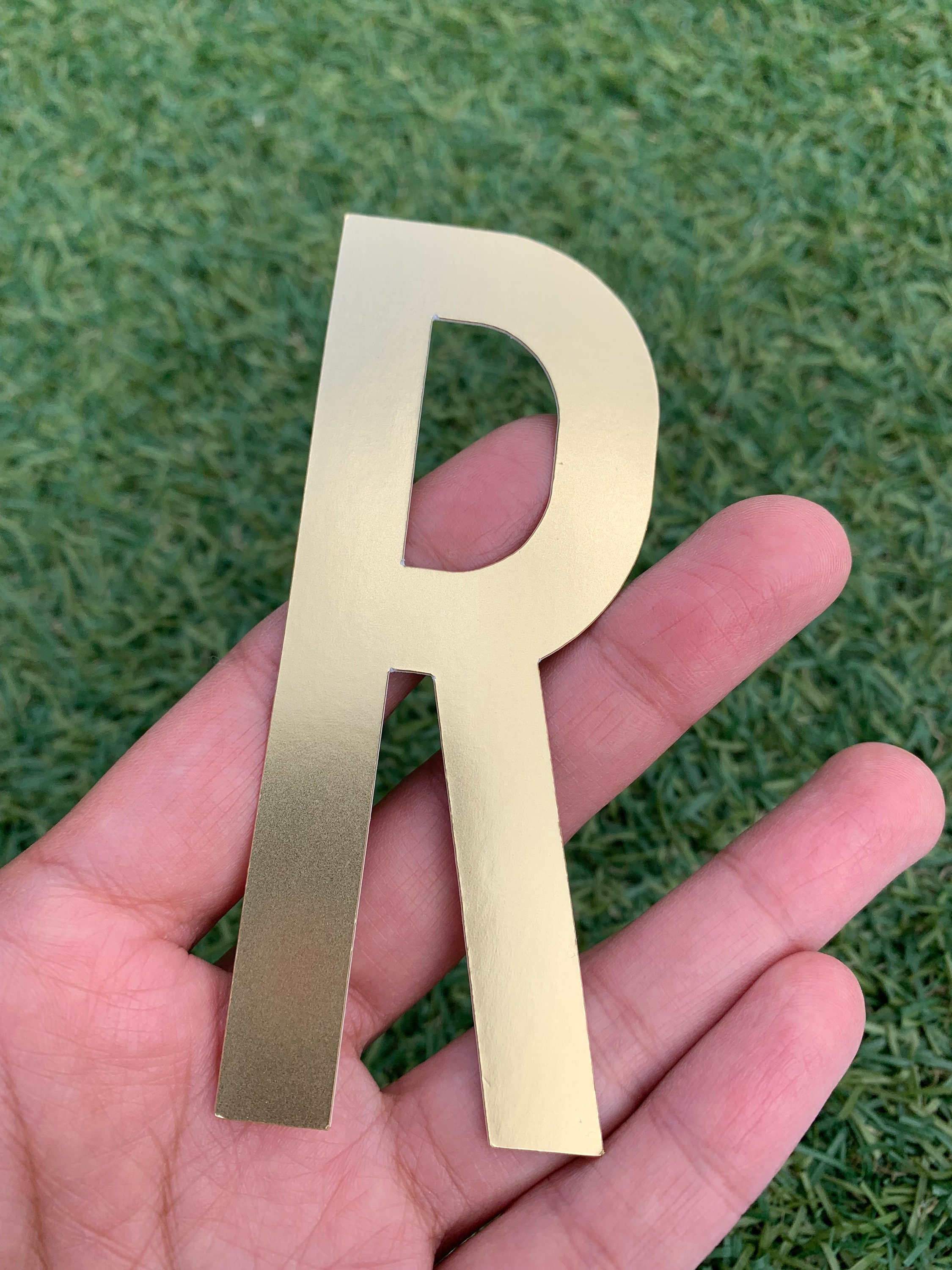 Brushed Gold Cardstock Letters: 4" Tall Die Cut Numbers - Etsy