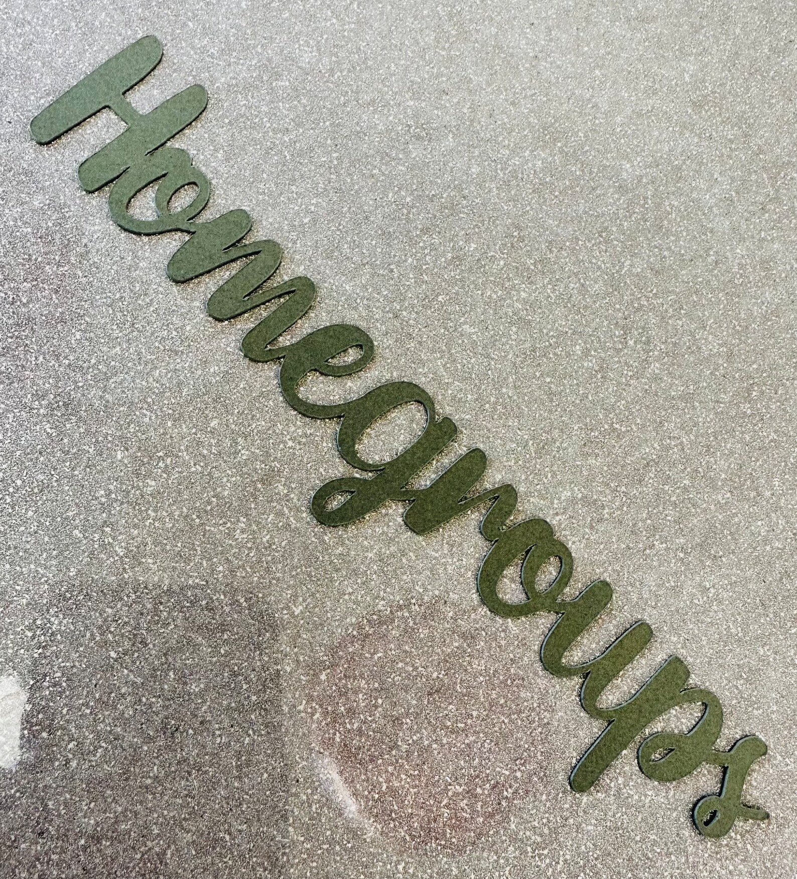 Cursive Font Writing Die Cut Cardstock Paper Letters/numbers - Etsy