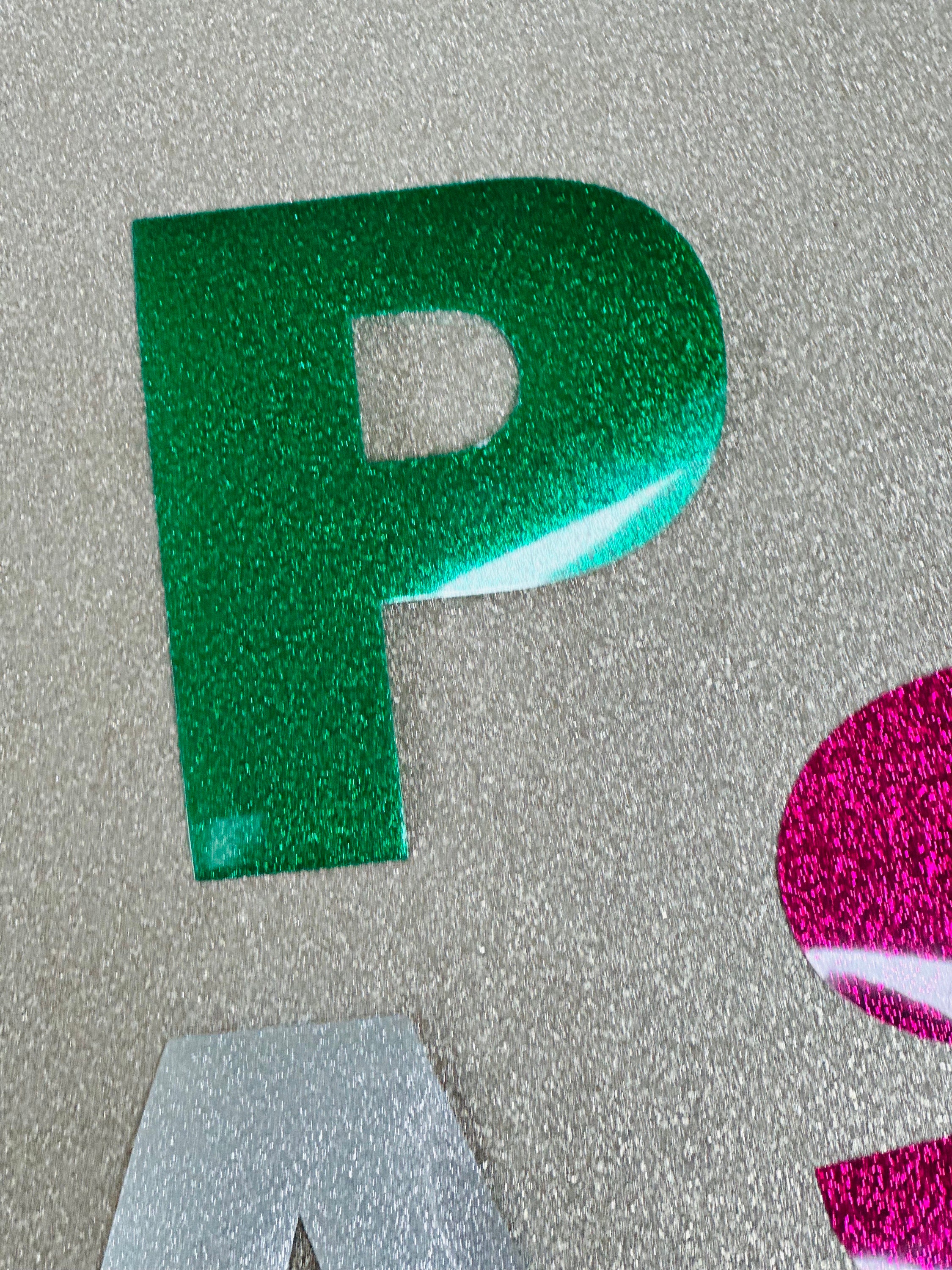 Heat Transfer Iron on Vinyl Letter/number, DIY Personalised/customised ...