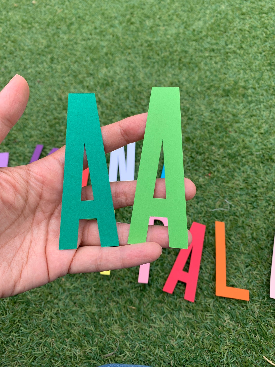 4" Inch Tall Die Cut Cardstock Paper Letters/numbers, School Learning ...