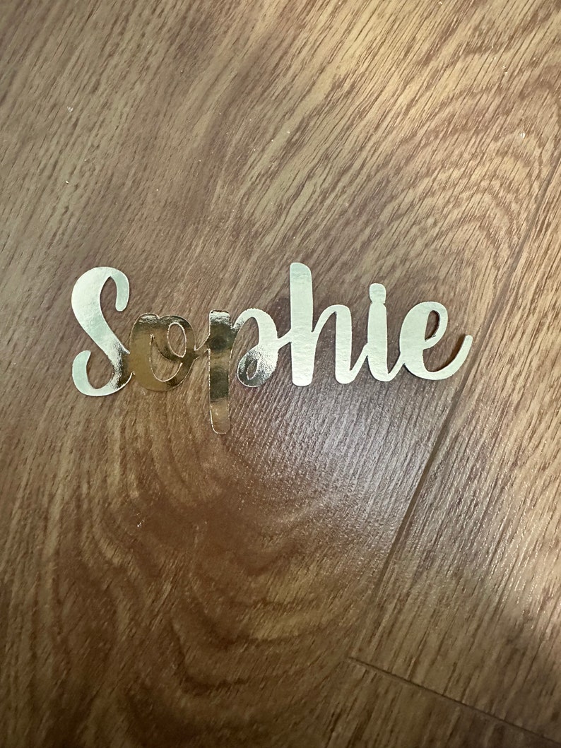 Shiny Cursive Font Writing Die Cut Cardstock Paper - Etsy