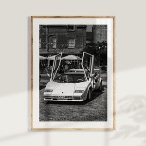LMBRGN Countach Poster,printable LMBRGN Photo,black and White Vintage ...
