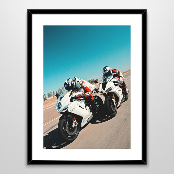 Motorcycle Print - Etsy