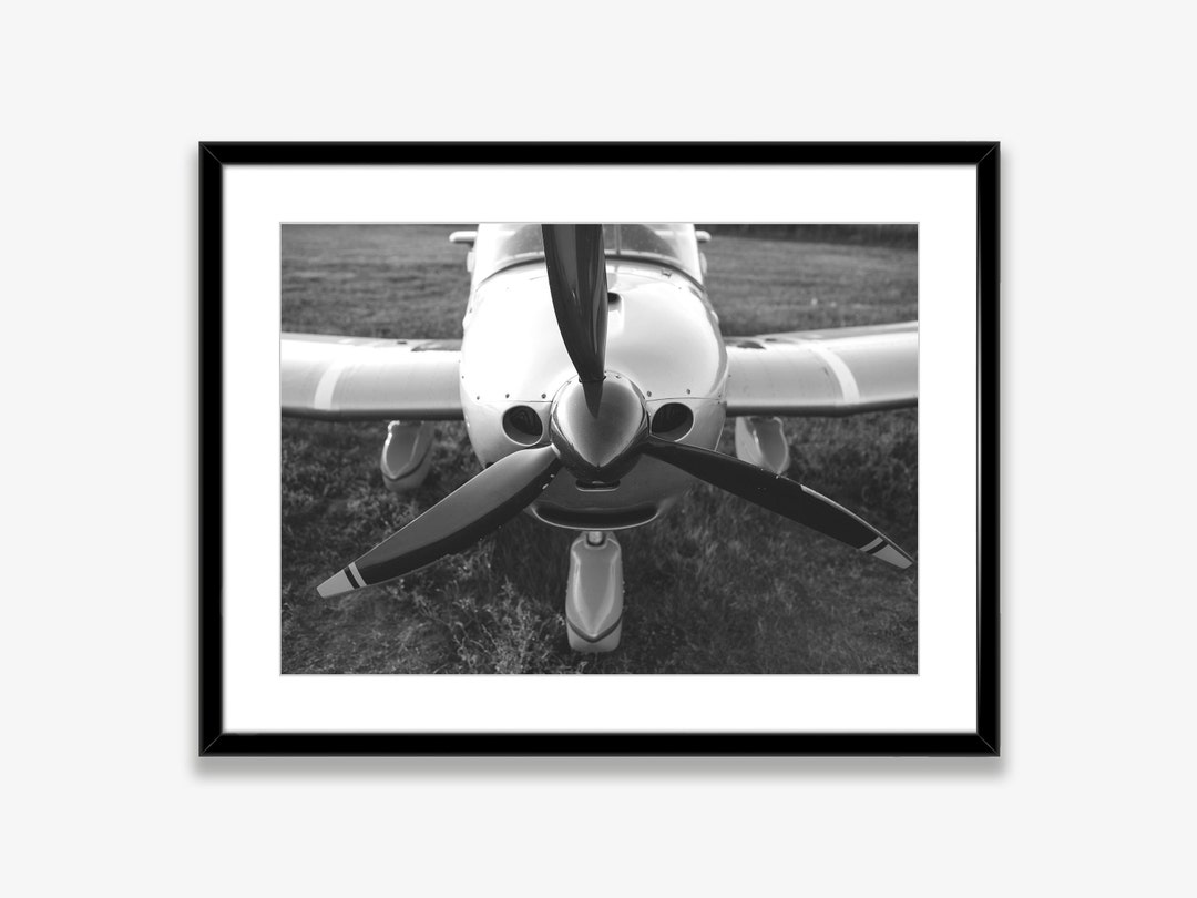 Aircraft Propeller Poster Instant Downloadblack and White - Etsy