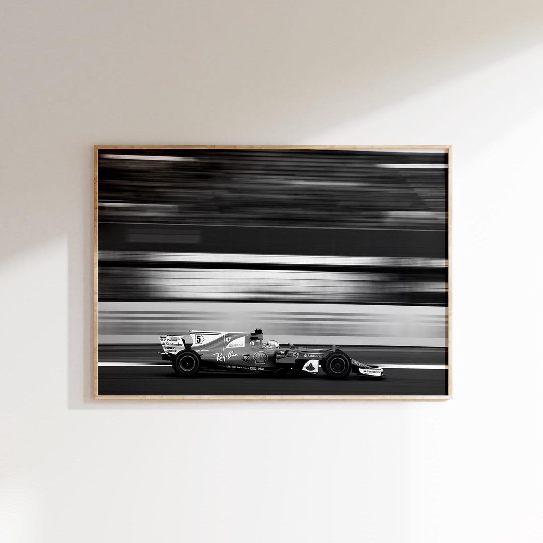 F1 Ferrari Fast Driving Photo Poster Digital Download,full Speed ...