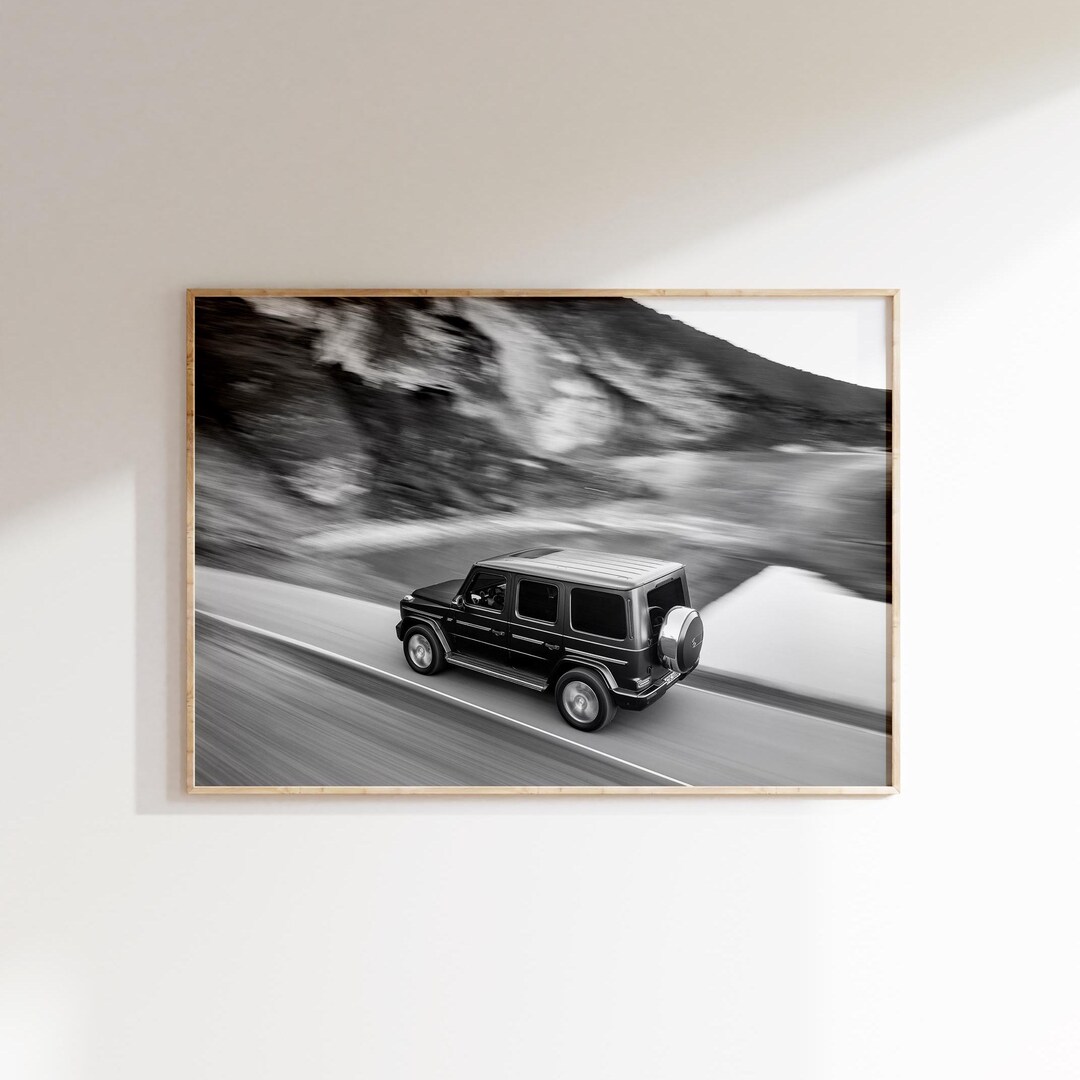 Black and White G-wagon Print, Luxury Car Poster, Garage Decor (digital ...