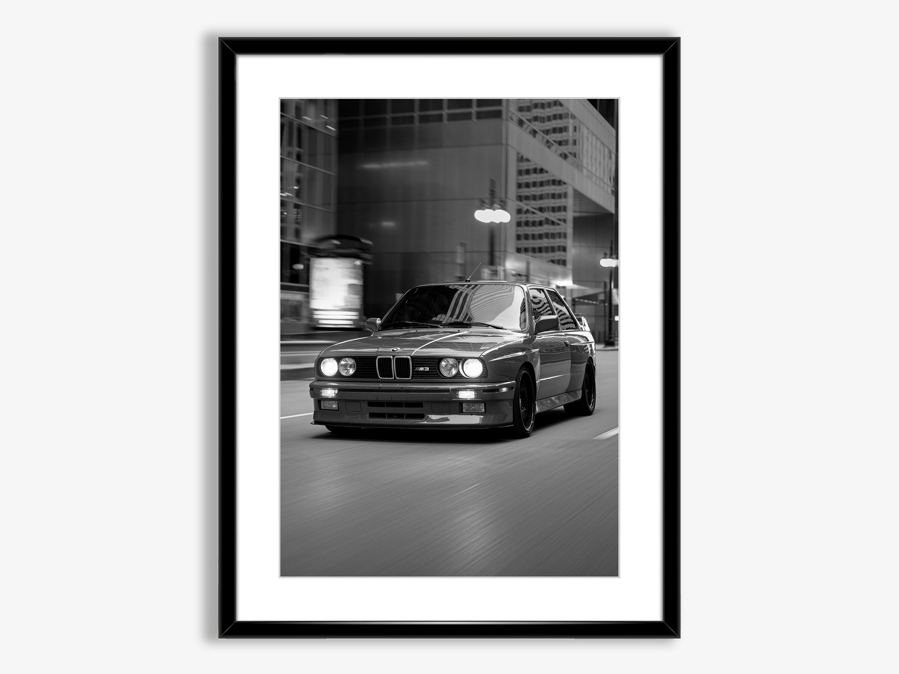 Bmw M3 Poster,bmw Print Digital Download,bmw on the Roads,black and ...