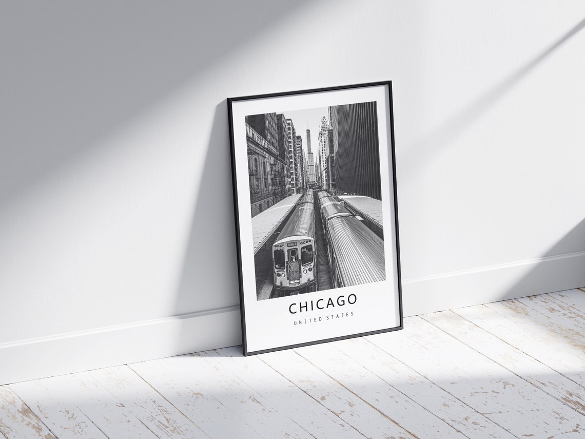 Chicago Subway Photo Printchicago Poster Instant - Etsy