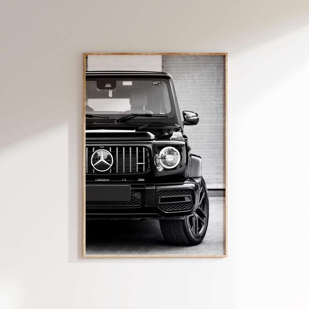 Mercedes G Wagon Poster Digital Download,g Wagon Prints,black and White ...