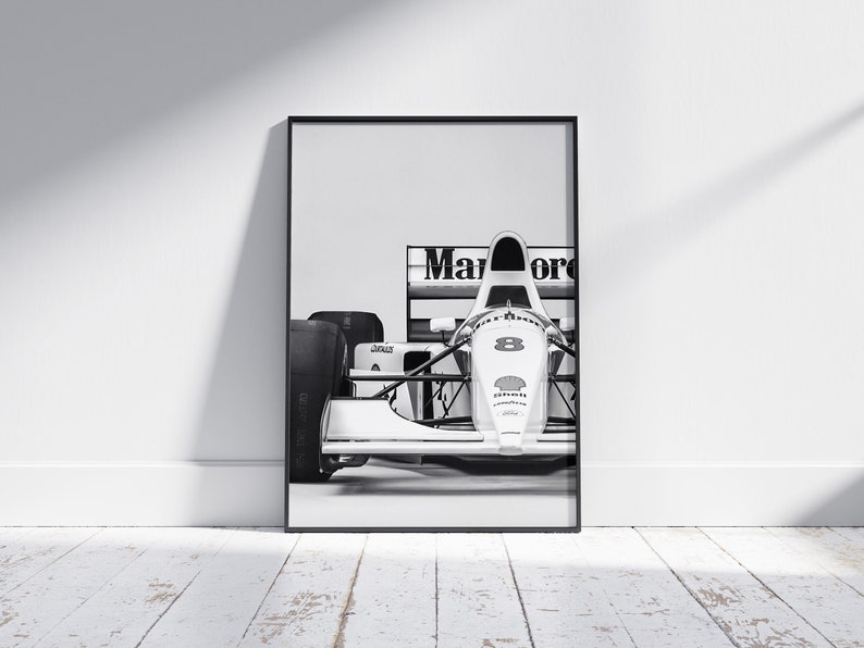 Vintage F1 Car Poster Instant Download,f1 Race Car Print,black and ...